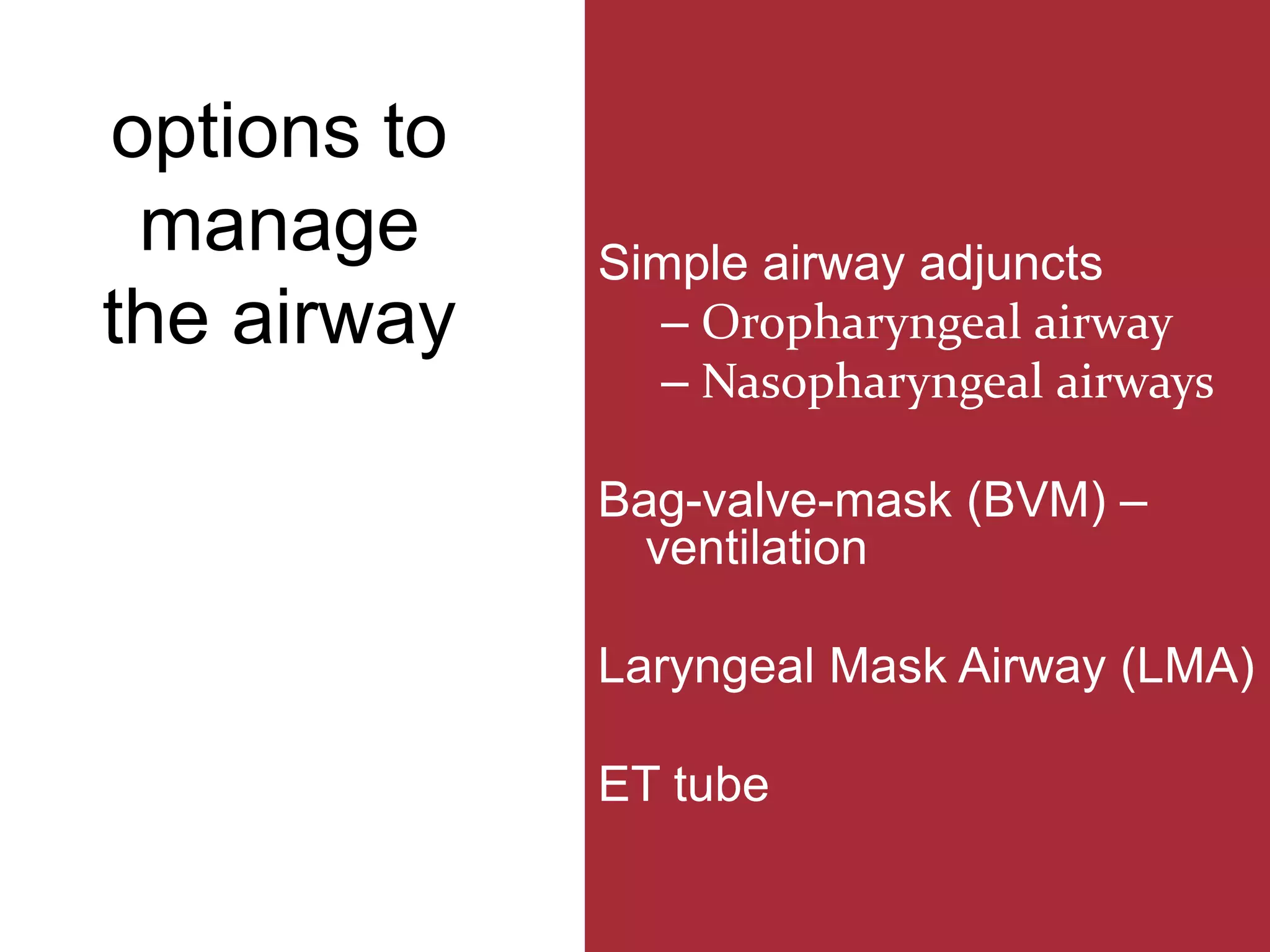 Upper airway management | PPTX