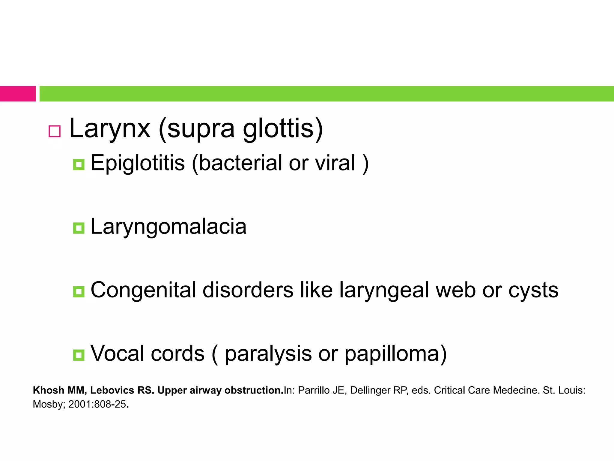 Upper airway obstruction | PPTX