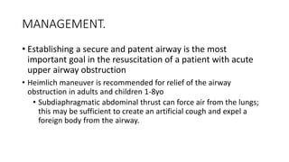 UPPER AIRWAY OBSTRUCTION GROUP A-1.pptx