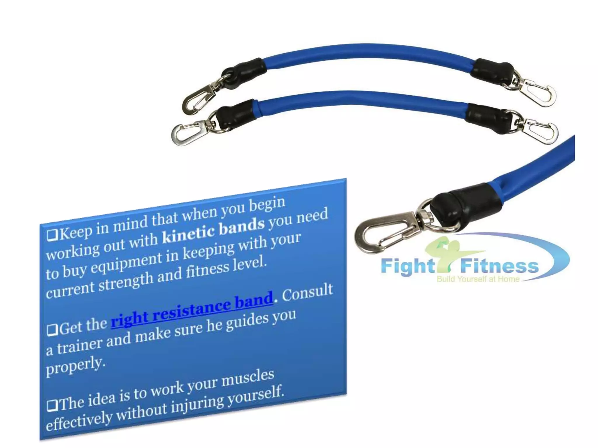 Upper body workouts with kinetic bands | PPTX