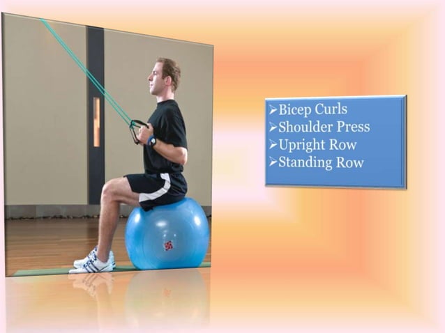 Upper body workouts with kinetic bands | PPTX