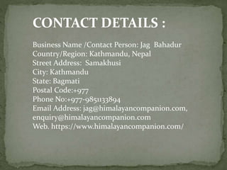 Upper dolpo upper mustang trek | PPT