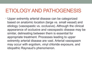 UPPER Extremity ARTERIAL DISEASE.pptx