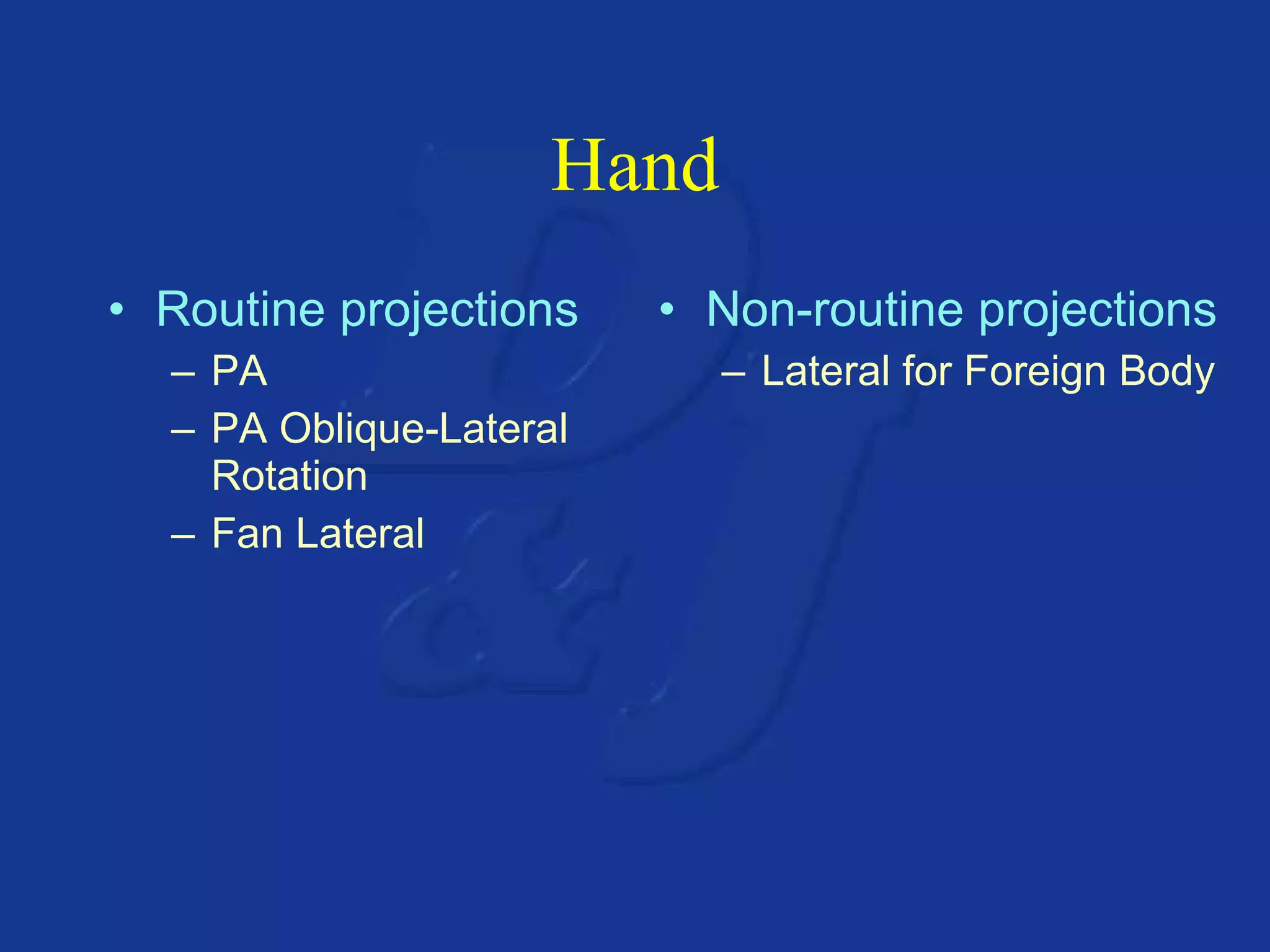 Upper extremity anatomy & positioning | PPT