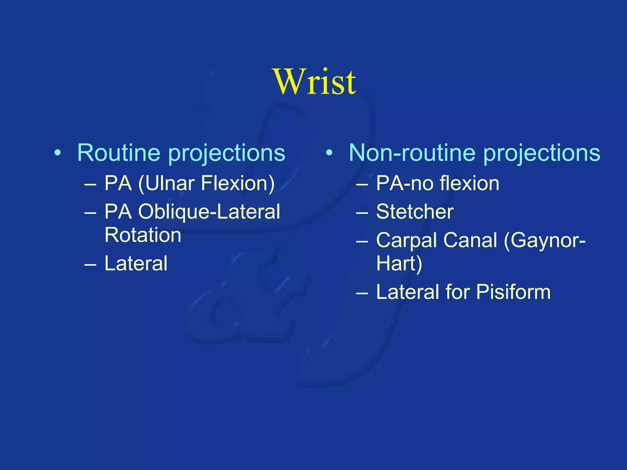 Upper extremity anatomy & positioning | PPT