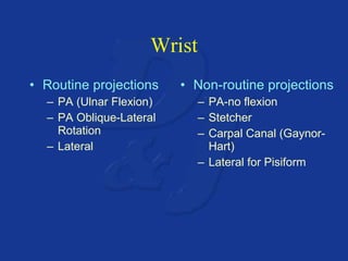 Upper extremity anatomy & positioning | PPT