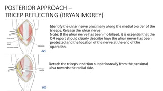 Upper extremity approach - Elbow surgery | PPTX
