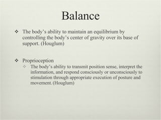 Upper Extremity Balance | PPT