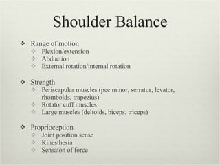 Upper Extremity Balance | PPT