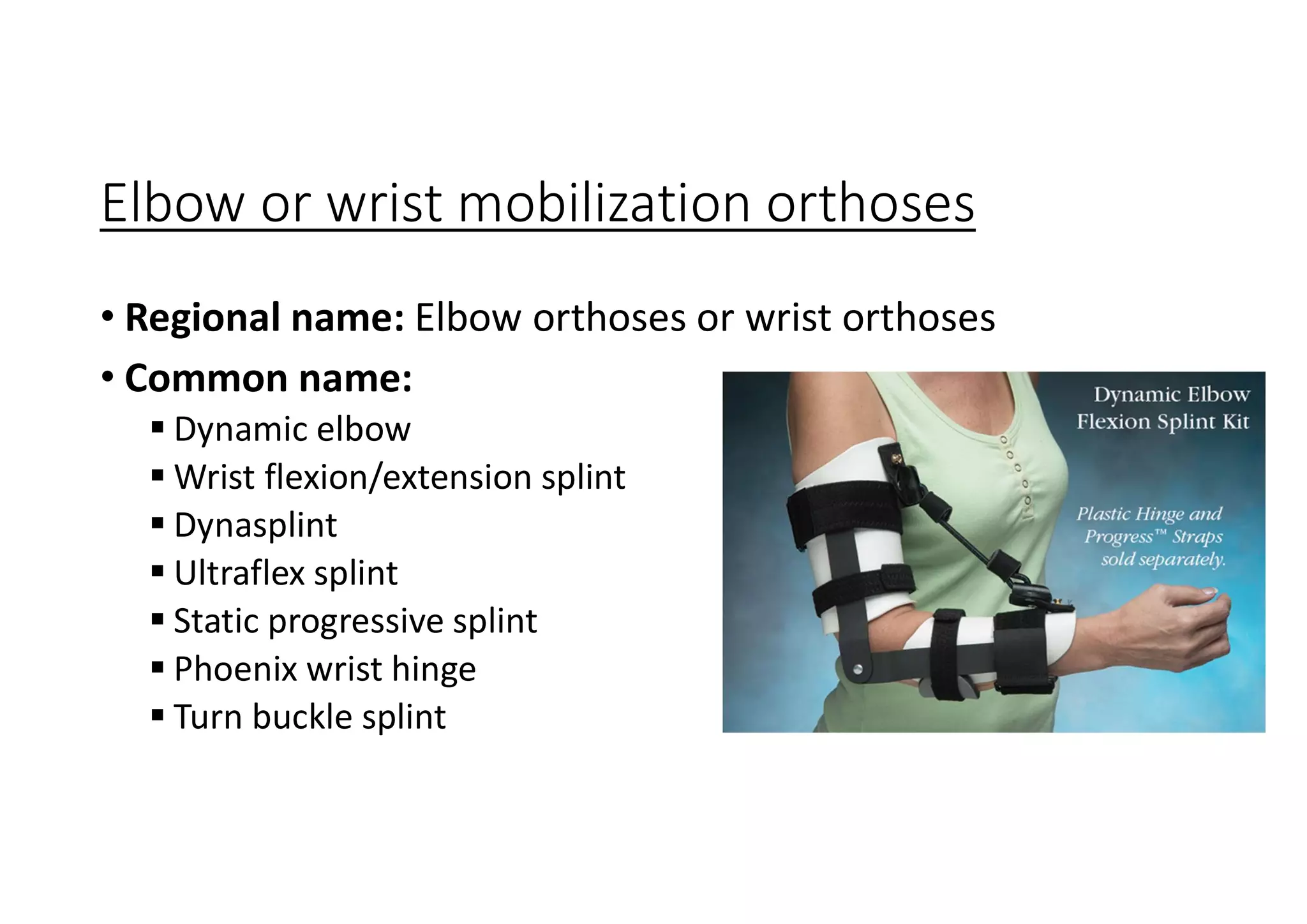 Upper extremity orthoses | PDF