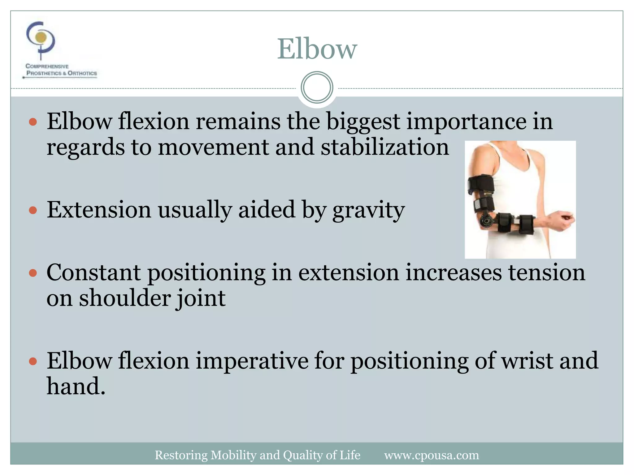 Upper extremity orthotics | PPTX