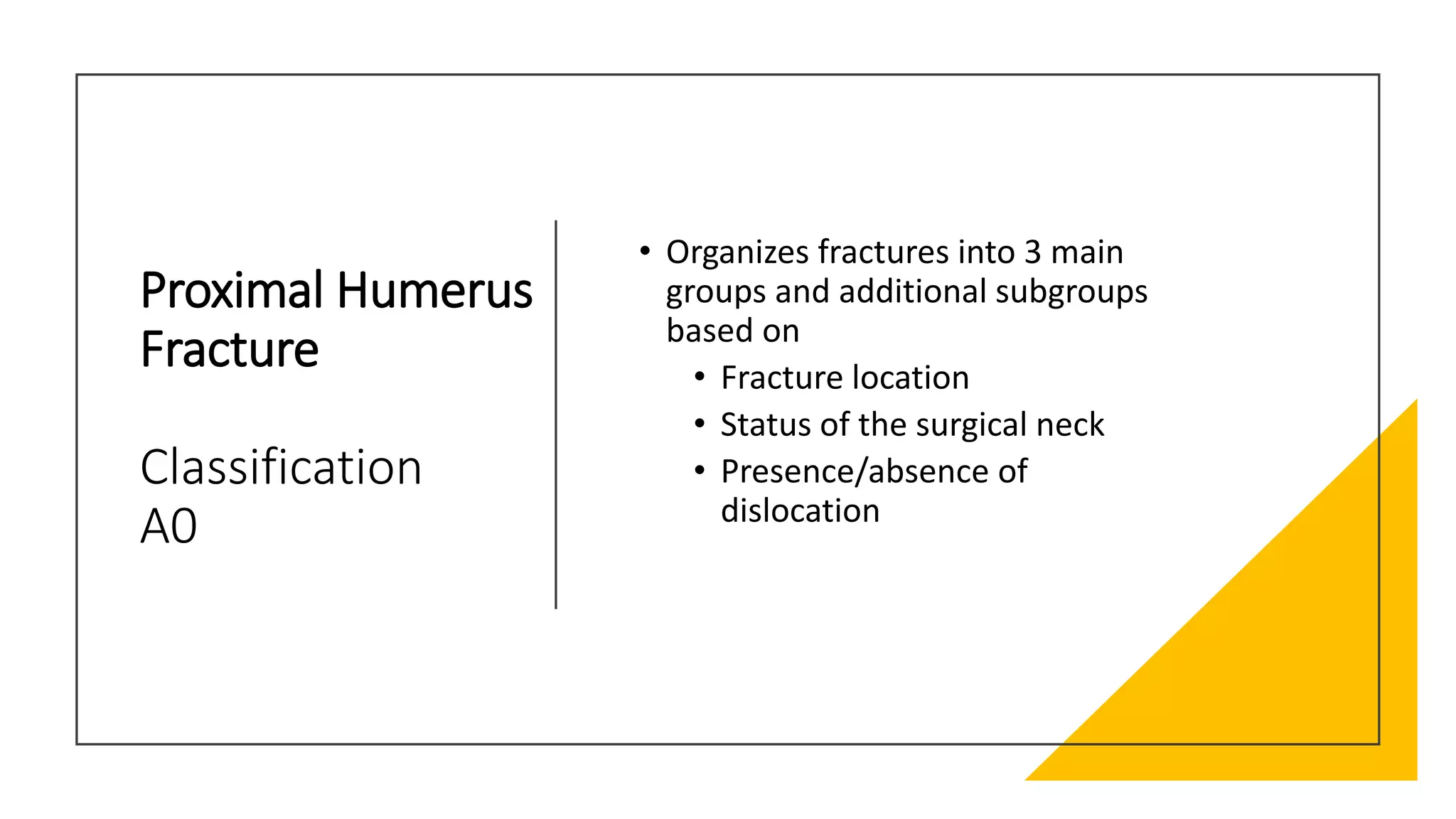 Upper extremity (shoulder fracture | PPTX