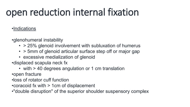 Upper Extremity Shoulder Fracture Ppt