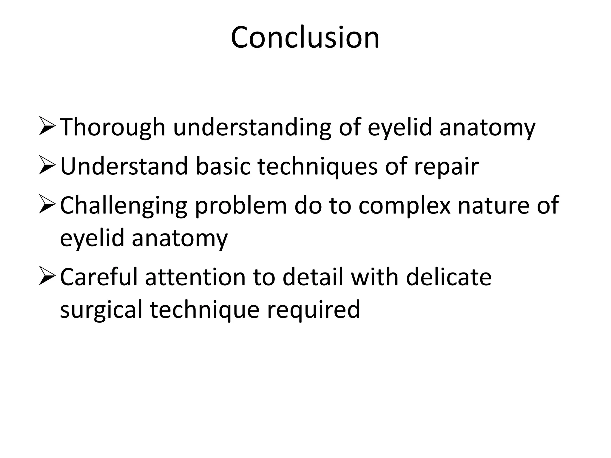 Upper eyelid reconstruction | PPTX
