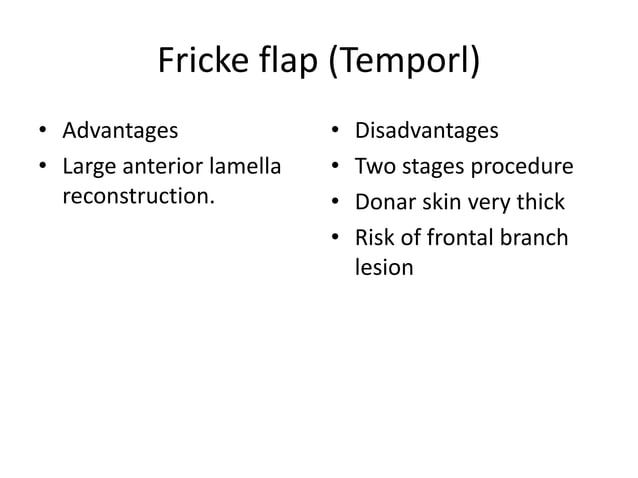 Upper eyelid reconstruction | PPTX