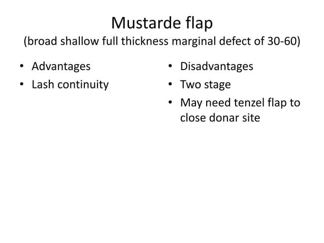 Upper eyelid reconstruction | PPTX