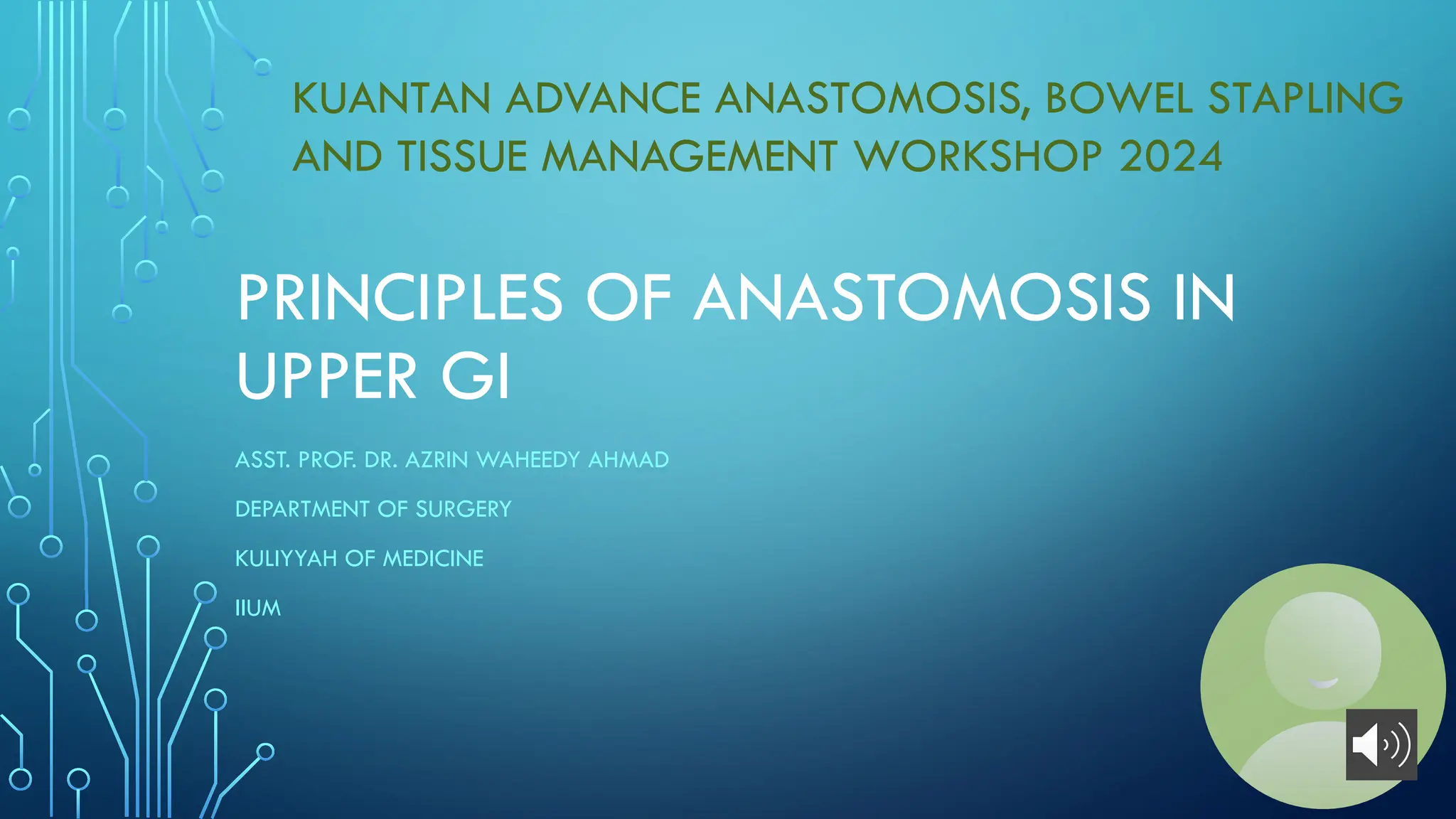 upper GI anastomosis principles - master of surgery | PPTX