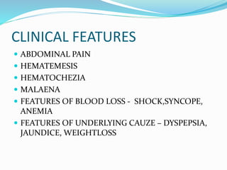 UPPER GI BLEED.pptx | Blood Disorders | Diseases and Conditions