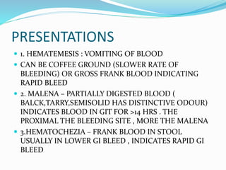 UPPER GI BLEED.pptx | Blood Disorders | Diseases and Conditions