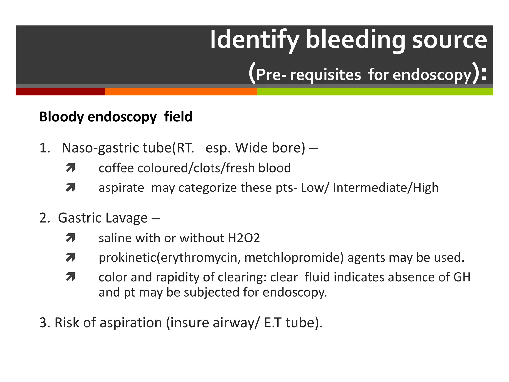 Approach to Management of Upper Gastrointestinal (GI) Bleeding | PPTX
