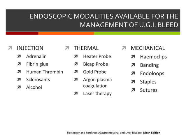 Approach to Management of Upper Gastrointestinal (GI) Bleeding | PPTX