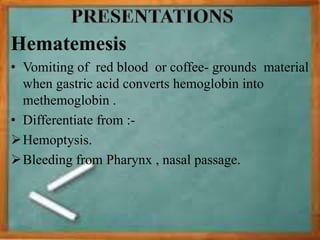 Hematemesis Coffee Ground