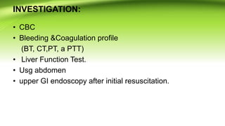 Upper gi bleeding | PPT