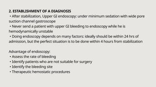 Upper GI Bleeding, presentation, clinical signs, management .pptx