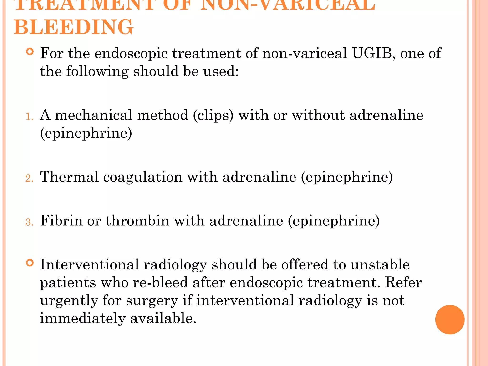 Upper Gastrointestinal bleeding | PPT