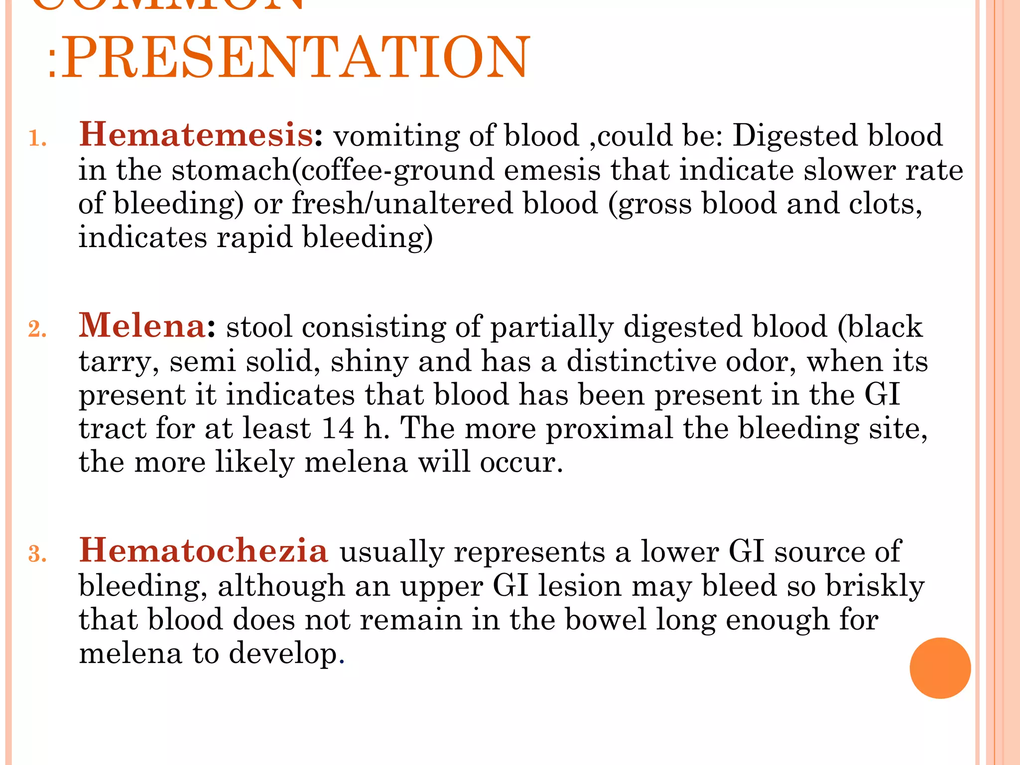 Upper Gastrointestinal bleeding | PPT