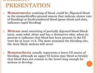 Upper Gastrointestinal bleeding | PPT
