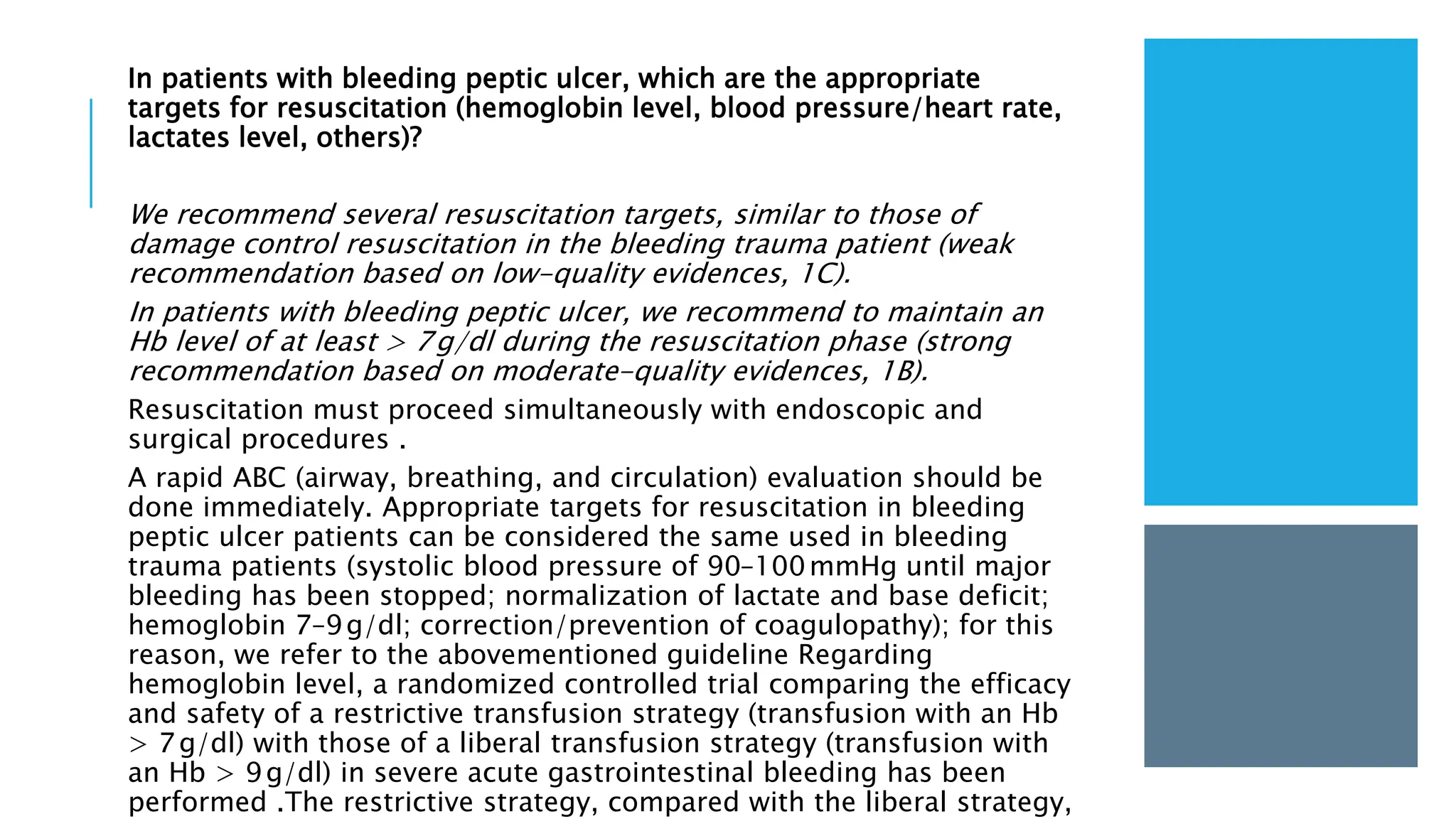 Upper GI Bleeding guidelines ppt.pptx | Blood Disorders | Diseases and ...