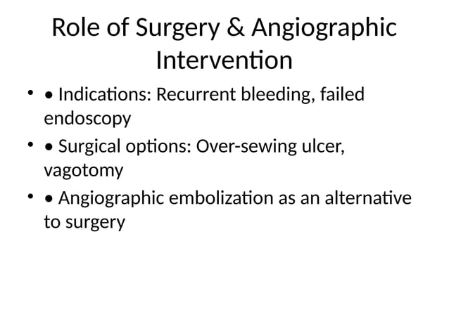 Upper Gi Bleed Seminar Presentation Pptx