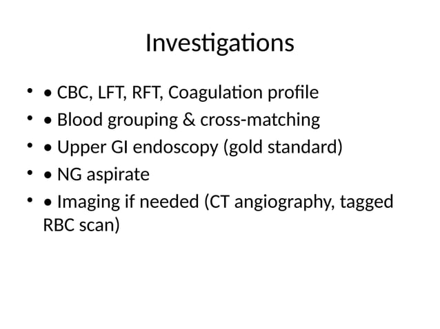 Upper Gi Bleed Seminar Presentation Pptx