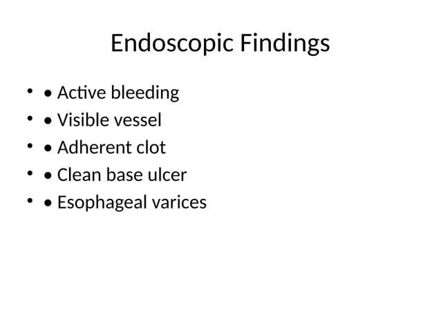 Upper Gi Bleed Seminar Presentation Pptx