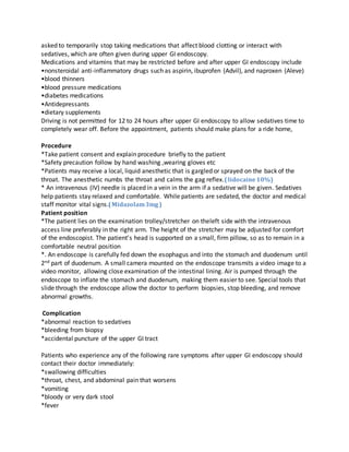 Upper GI endoscopy-GI surgery | DOCX