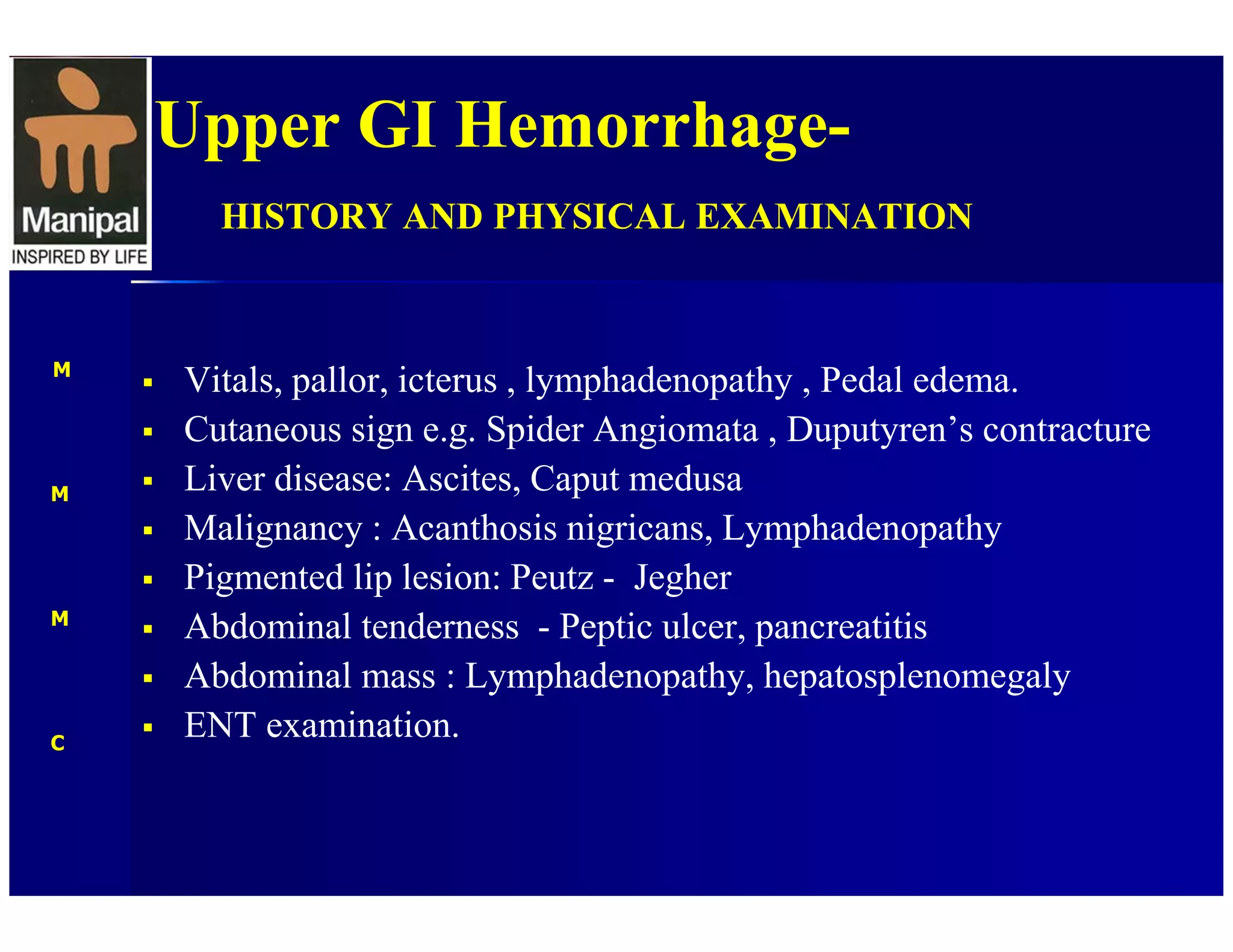 Upper GI Hemorrhage-- Surgical perspective | PDF