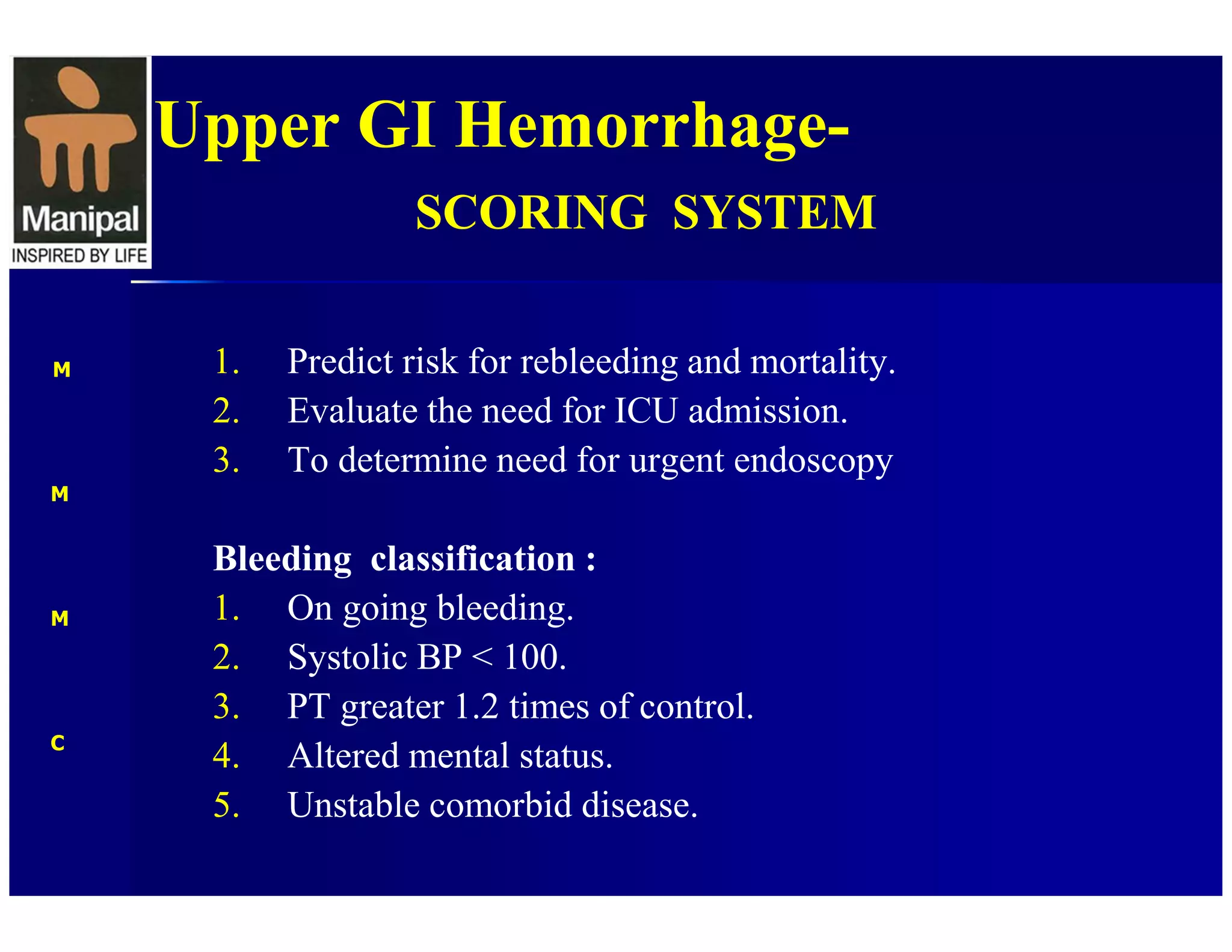 Upper GI Hemorrhage-- Surgical perspective | PDF