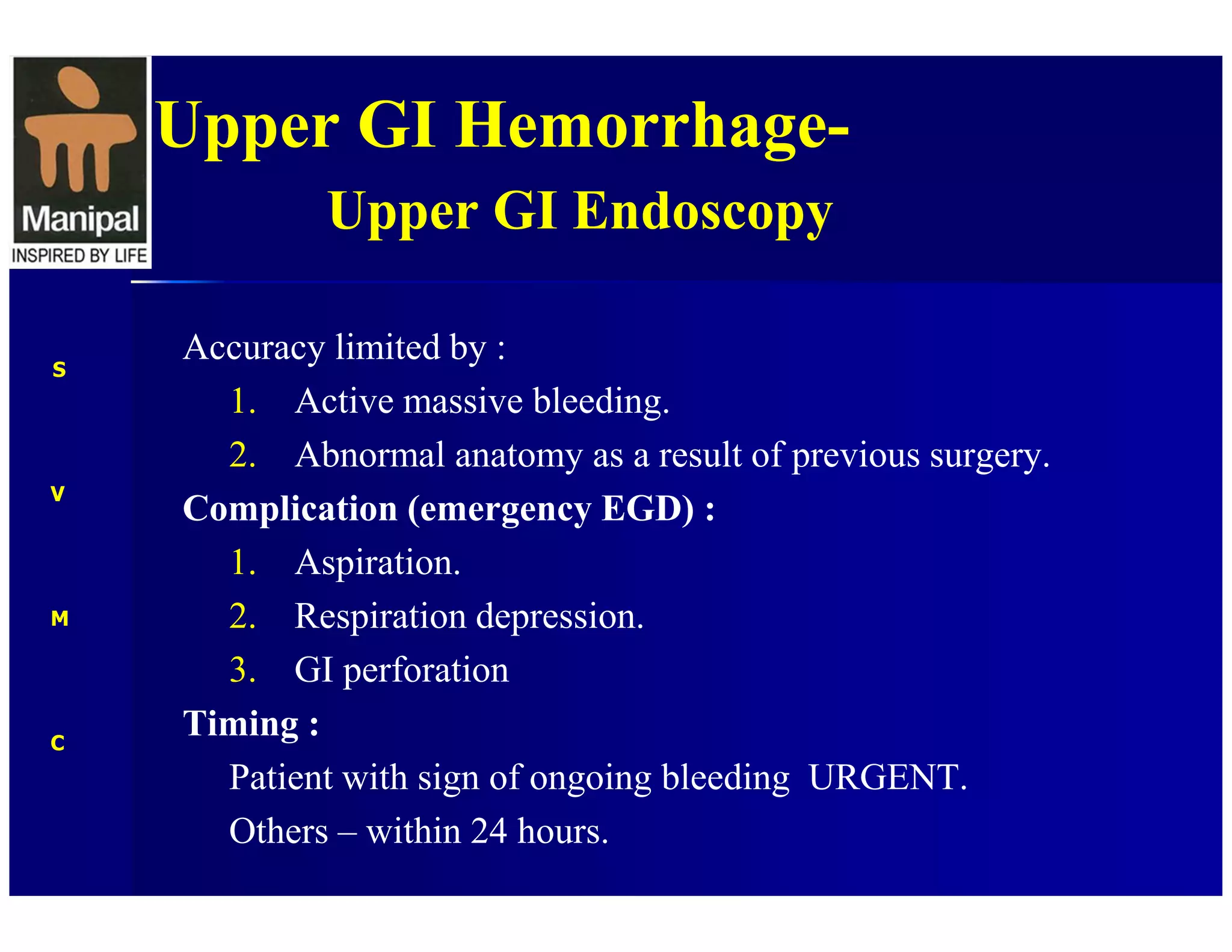 Upper GI Hemorrhage-- Surgical perspective | PDF