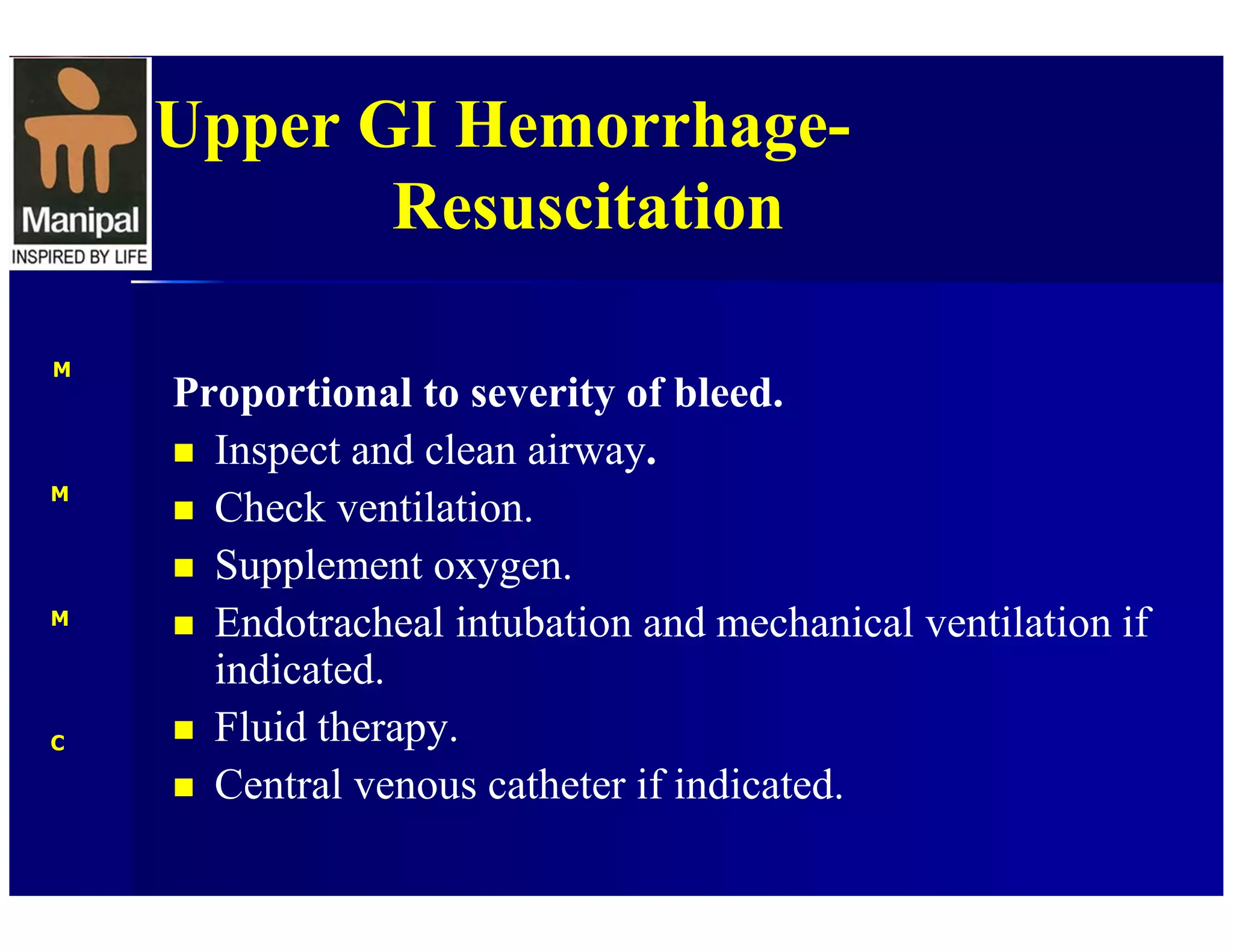 Upper GI Hemorrhage-- Surgical perspective | PDF