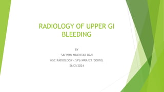 UPPER GI PATH SMD.pptx on upper GI bleeding | PPT