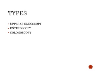 Gastrointestinal endoscopy | PPTX | Digestive Disorders | Diseases and ...