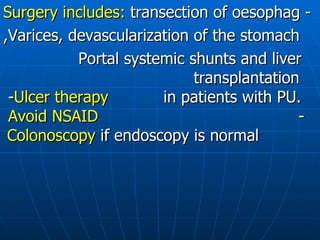 Upper Git Bleeding | PPT | Blood Disorders | Diseases and Conditions