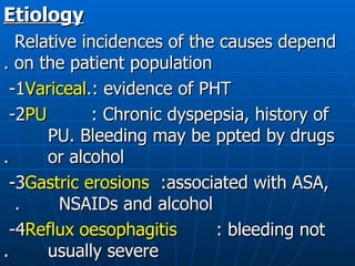 Upper Git Bleeding | PPT