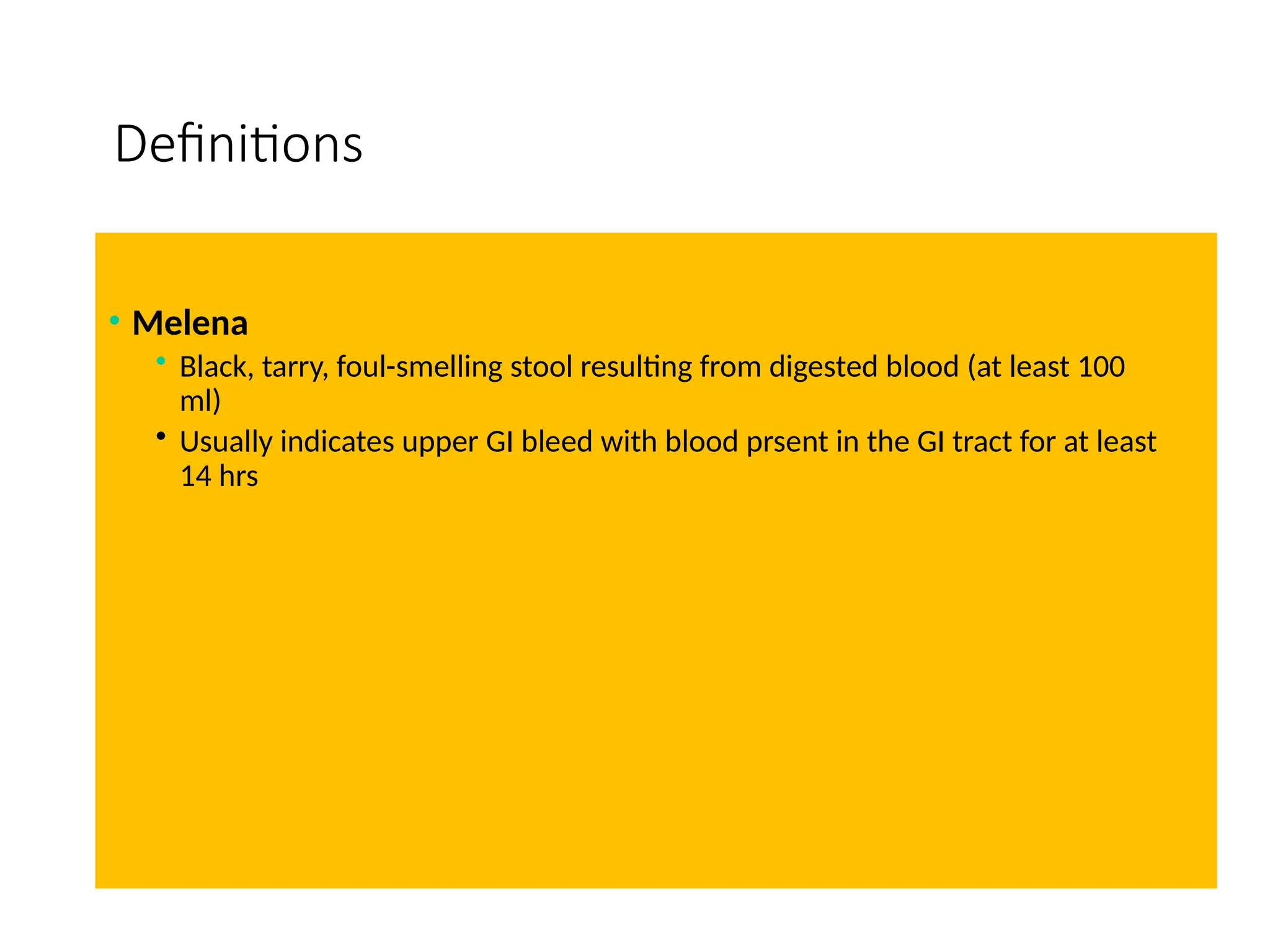 Upper Gastro intestinal Bleeding. . | PPTX