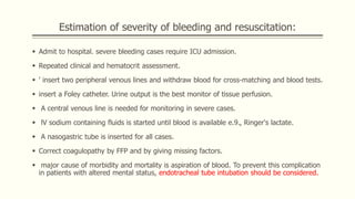 Upper git bleeding | PPT