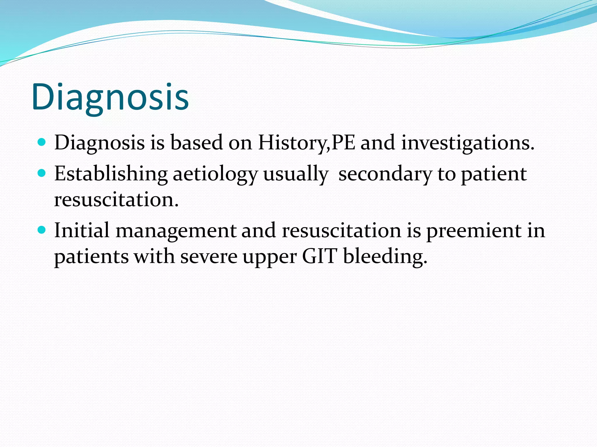 Upper git bleeding | PPT