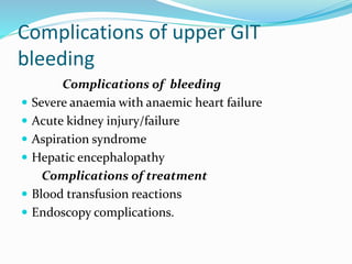 Upper git bleeding | PPT