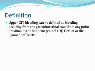 Upper git bleeding | PPT