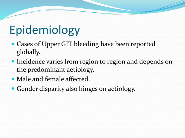 Upper git bleeding | PPT